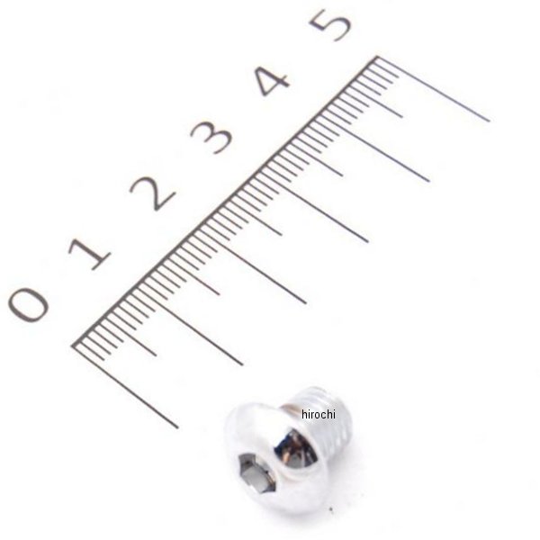 六角穴付きボタンボルト クローム 5/16-24 X 首下 3/8インチ(1個売り)DS-190839-ea楽天 HD店　