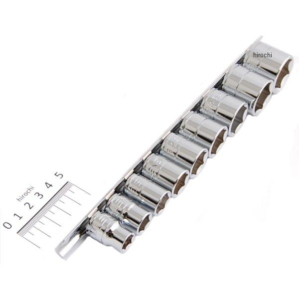 シグネット 9.5(mm)sq ソケットセット(9点) インチです。差込角：9.5(mm)sq.6角ソケット(インチ)：3/8、7/16、1/2、9/16、5/8、11/16、3/4、13/16、7/8ソケットホルダー付き12115-SG楽...