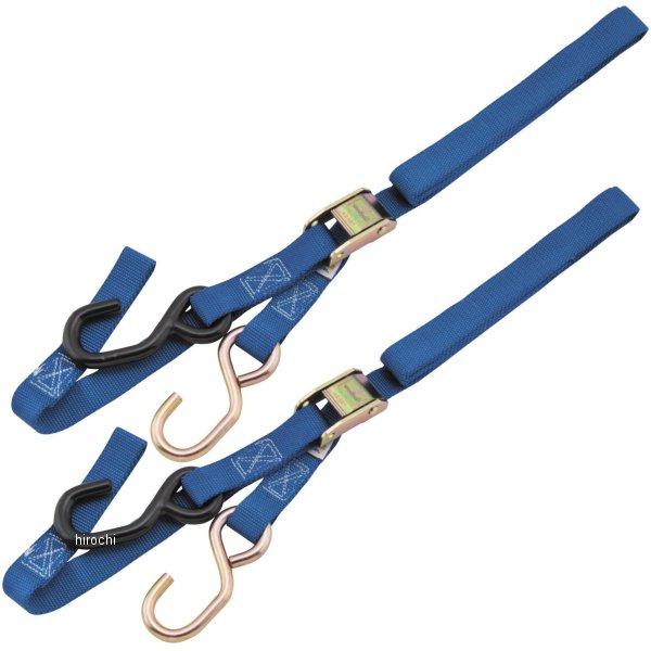 バイクマスター BikeMaster タイダウンベルト ソフトフック付き 1インチ(2.54cm) x 74インチ(188cm) 青2本セット100515楽天 HD店