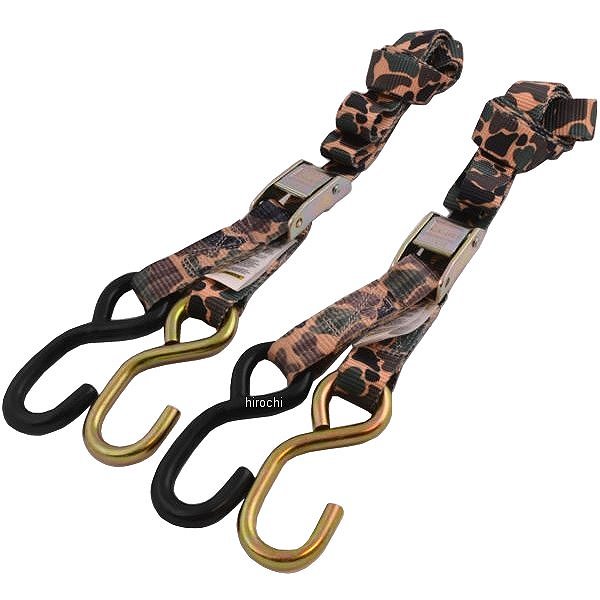バイクマスター BikeMaster タイダウンベルト 1インチ(2.54cm) x 72インチ(182cm) カモ2本セット100523楽天 HD店