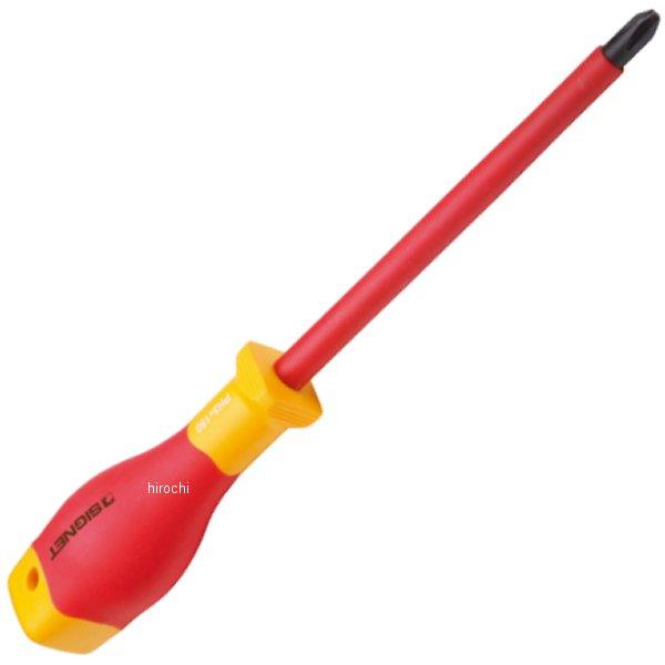 E30403 シグネット SIGNET 絶縁プラスドライバー PH3です。サイズ：PH3軸径(mm)：8全長(mm)：268軸長(mm)：150ハンドルサイズ(mm)：118×41金属部分材質：クロムバナジウム鋼グリップはEN60900規格...