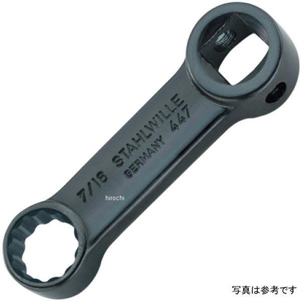 447A-1/2 スタビレー STAHLWILLE 3/8インチsq トルクレンチ用アダプターです。サイズ(")：1/2ソケット部外径：19mm差し込み部外径：19mmメガネ部厚み：9.2mm差込部厚み：11mmヘッド中心から本体差込部先端...