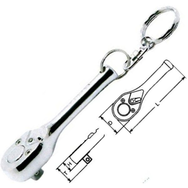 2753PSKR 1/4インチ sq. ショートラチェットハンドル キーリング付き全長: 75mm ヘッド幅 : 22mm2753PSKR-KK楽天 HD店