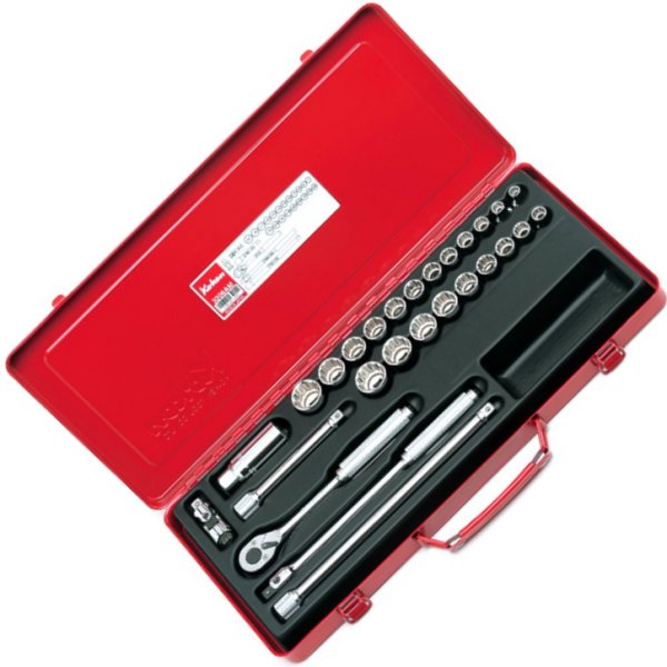 ソケット レンチセット ミリとインチ ・差込角:9.5(mm) ・ソケット(12角)7mm、8mm、10mm、11mm、12mm、13mm、14mm、15mm、16mm、17mm、19mm、22mm、 ・ソケット(12角)3/8インチ、7/...