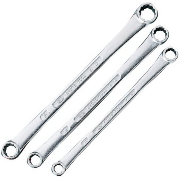 15°ロングめがねレンチセット(3本組)M151-10X12, 12X14, 14X17M1513-KC楽天 HD店　