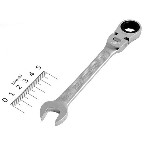 KTC?セミショートラチェットコンビネーションレンチ 13mm （首振りタイプ）狭い場所での作業性を考えた、スタンダードとショートの中間サイズ。ラチェット部は、本締めが可能です。送り角度5°（8mmを除く）で狭い場所でのスムーズな連続作業が...