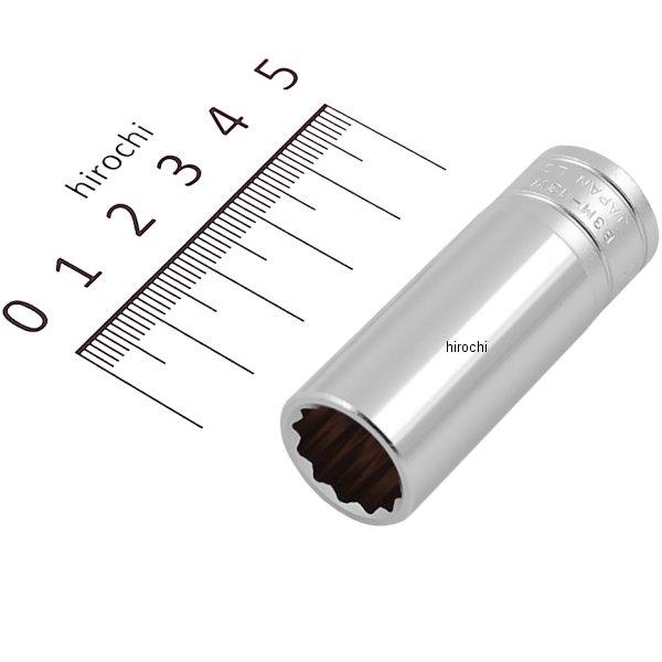 9.5sq セミディープソケット(12角) 13mmB3M-13W-KC楽天 HD店　