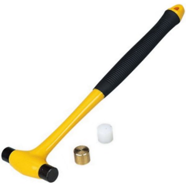 ミニハンマ 245mm交換式ヘッド(鉄、樹脂、真鍮)により、用途に応じた使用が可能です。ヘッドはねじ込みタイプです。各種オイルシール、小型ベアリングの圧入や、割ピンの脱着に最適です。樹脂ヘッド、真鍮ヘッド各1コ付です。TUD3L-KC楽天 ...