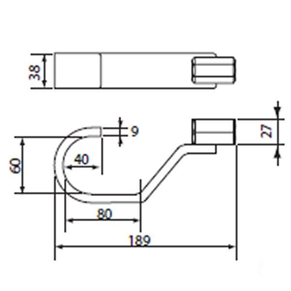 スライドハンマプラー板金フック M18X2.0AUD4-B2-KC楽天 HD店　