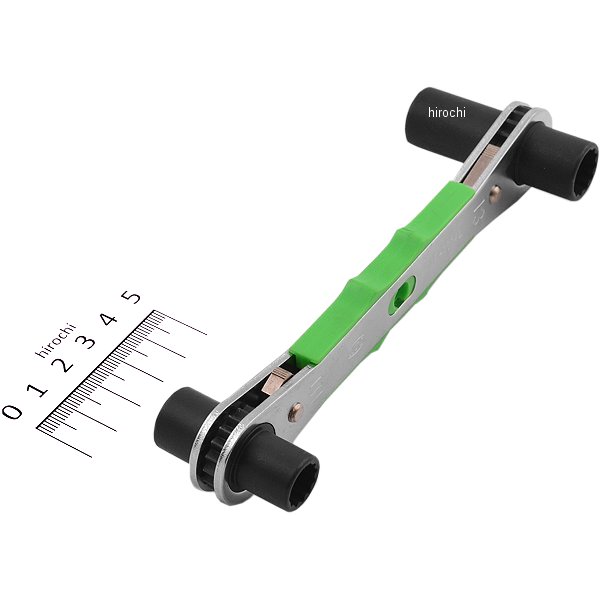 KTC 4サイズ板ラチェットレンチ(ロング) 10mmX13mm/12mmX14mmロングソケットなので奥深い個所での作業が可能。力がかけやすく、手にフィットする波型形状のグリップ。作業現場で目を引くグリーン、しかも樹脂製で軽量。MR-10...