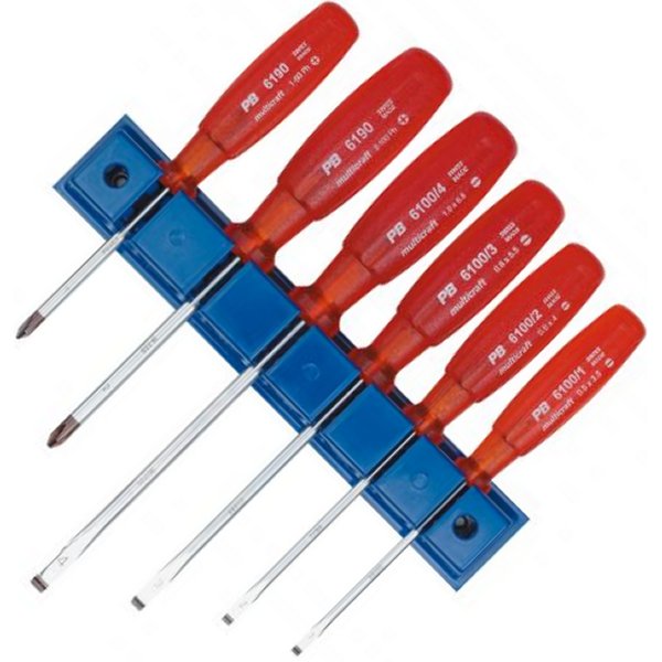 6244 PBスイスツールズ PB Swiss Tools マルチクラフト ドライバー セット ホルダー付です。質量(g)：523マルチクラフトグリップは外径が大きく、トルクがかけやすくなっています。マルチクラフトグリップは、ざらっとした肌...