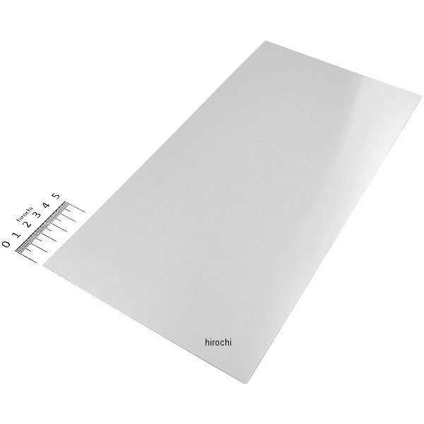 ●材質:アルミニウム（A1050）●サイズ:150×300mm●厚み:0.3mm●重量:約38g●比重:2.72●溶融点:657°C●粘着:なし●用途:ホビー、軽量構造物など。一般的な金属の中で最も軽い。電気・熱伝導性は銅に次ぐ。酸やアルカ...