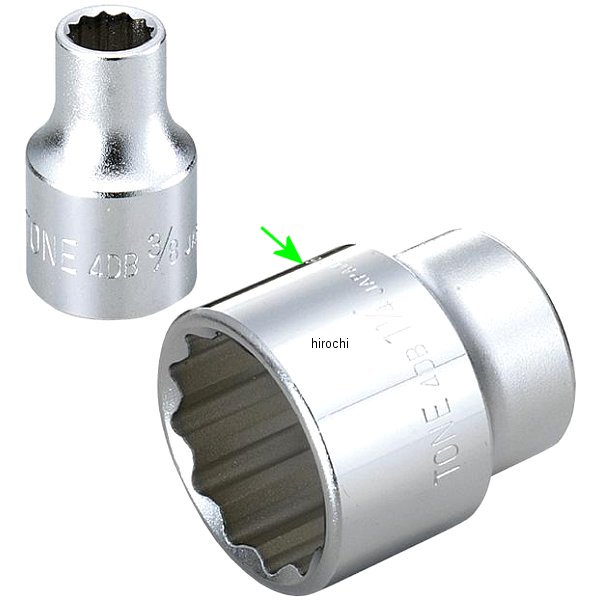 ソケット(12角) インチ 対辺 1-1/4インチ 長さ 47mm 差込角 12.7mm (1/2インチ) 4DB-40楽天 HD店
