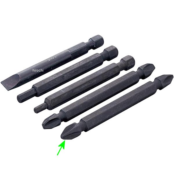 ドライバー ビット (+) No.2 長さ 53mm ビット 二面幅 6.35mm (1/4インチ) BIT-P2楽天 HD店