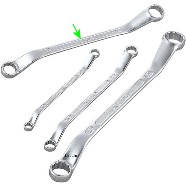 ロング めがねレンチ (45°) 両口 対辺 22-24mm 長さ 324mm M45-2224楽天 HD店