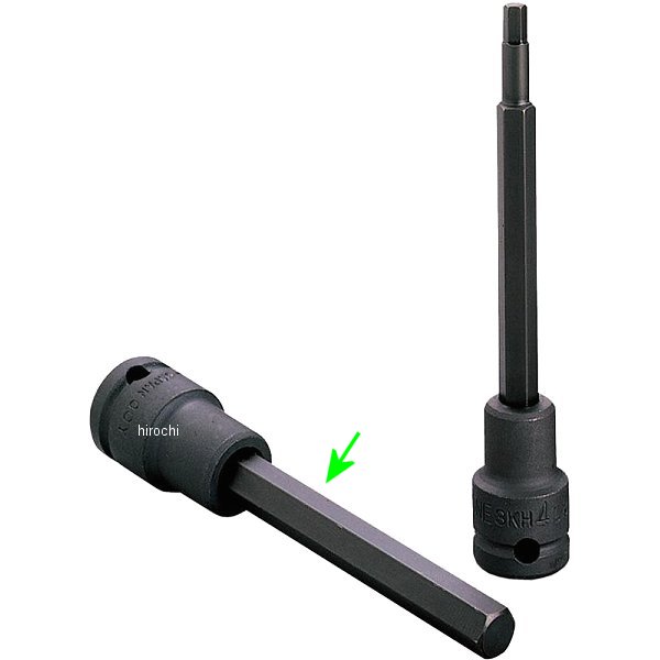 ロングヘキサゴンソケット(強力タイプ) 対辺 8mm 長さ 100mm 差込角 9.5mm (3/8インチ) 3KH-08L楽天 HD店