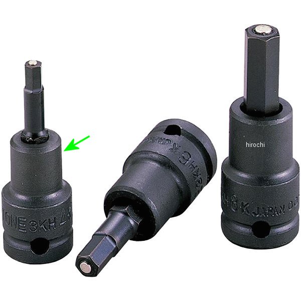 ヘキサゴンソケット(マグネット付) 対辺 4mm 長さ 48mm 差込角 9.5mm (3/8インチ) 3KH-04K楽天 HD店