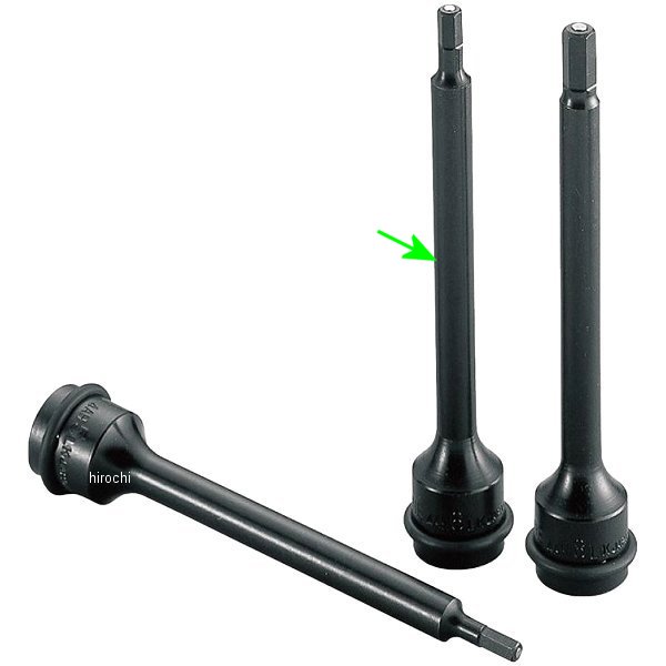 インパクト用 ロングヘキサゴンソケット(マグネット付) 対辺 6mm 長さ 150mm 差込角 12.7mm (1/2インチ) 4AH-06LK楽天 HD店