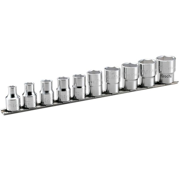 ソケットセット(6角・ホルダー付) 差込角 12.7mm (1/2インチ) (セット内容)ソケット(6 角) 4S- 08、10、12、13、14、17、19、21、22、24 ソケットホルダー付(10 個タイプ)SH410HS410楽天 HD店
