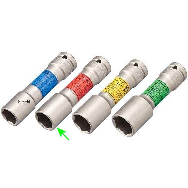 インパクト用 薄形ロングホイルナットソケット 対辺 19mm 長さ 100mm 差込角 12.7mm (1/2インチ) 4A-19LN楽天 HD店