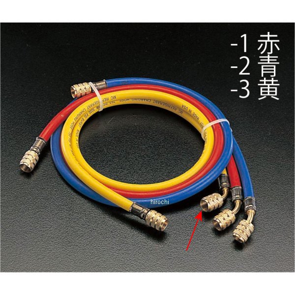 ねじサイズ：UNF7/16-20(1/4"フレア)全長：250cmカラー：黄入数：1本000012056302 HD　