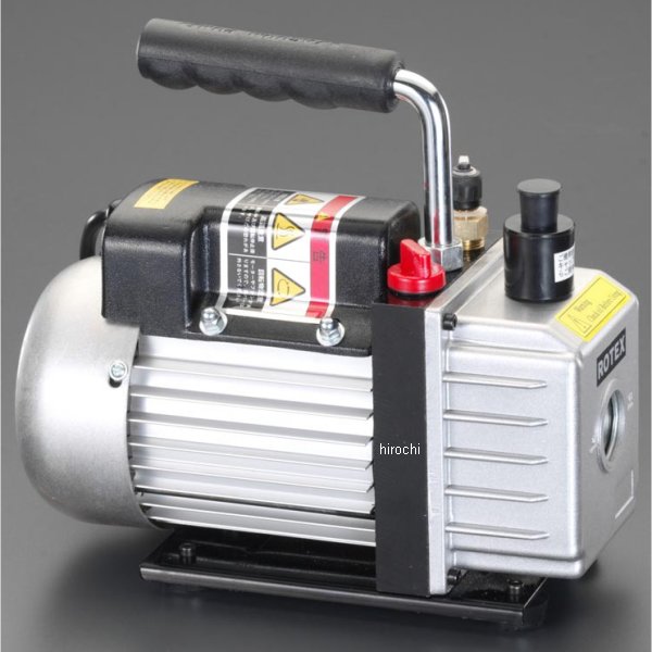 重量：6.9kgローター方式：シングルステージ排気速度：25L/分(50Hz)、30L/分(60Hz)到達真空度：75から225ミクロンモーター：100V、90W接続口：UNF7/16-20(1/4")サイズ：110X250X235(H)m...