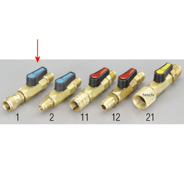 耐圧：3.5MPa接続径：1/4"オスX1/4"メス(ローレット)チャージホースの先端に取り付けることで冷媒の吹出し防止真空ポンプに取付けることでオイル逆流やエア混入を防止サービス用の為、配管への常用設置はしないで下さい。000012026...