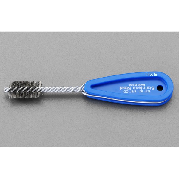 ブラシ材質：ステンレス柄材質：プラスチック適合パイプ径：冷媒管：5/8"(15.88mm)給湯管：1/2"ブラシサイズ：1/2"ブラシ長：35mm軸径：6.0mm全長：168mmパイプブラシ(内面用)000012004197 HD　