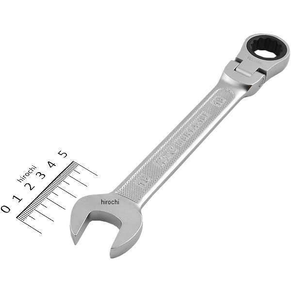 KTC?セミショートラチェットコンビネーションレンチ 19mm （首振りタイプ）狭い場所での作業性を考えた、スタンダードとショートの中間サイズ。ラチェット部は、本締めが可能です。送り角度5°（8mmを除く）で狭い場所でのスムーズな連続作業が...