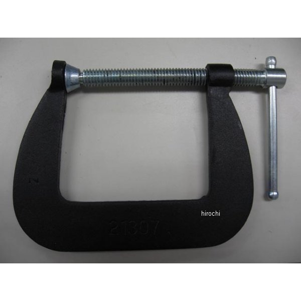 フレーム材質：鍛造焼入鋼ネジ部：亜鉛メッキ仕上で長寿命クランプ範囲：0から63mm口の深さ：63mm荷重：380kgサイズ：L：123mm、L1：116mmH：98mm、H：70mmスーパージュニアクランプです。プレススチールよりも強力。ス...