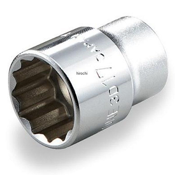 ソケット(12角) 対辺 13mm 長さ 27mm 差込角 9.5mm (3/8インチ) 3D-13楽天 HD店