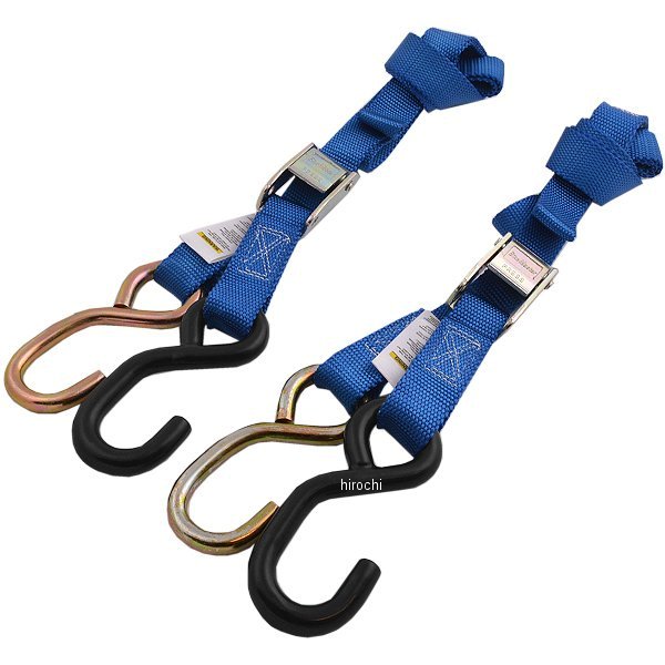 バイクマスター BikeMaster タイダウンベルト 1インチ(2.54cm) x 72インチ(182cm) 青2本セット100520楽天 HD店