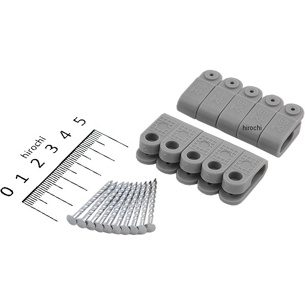 ●カラー:グレー●適合ケーブル:1.6×3C・2.0×3C・2.6×2C●材質:プラスチック●耐熱温度:70℃スクリュー釘(#15×28:ユニクロメッキ)付木ビス(φ3.1)で固定される場合は、上下どちらの穴からも固定可能。入数は10個入り...