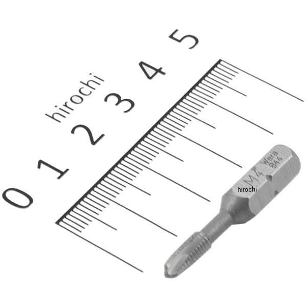 ●タップサイズ…M4×0.7●全長…35mm●六角対辺…1/4”（6.35mm）●材質…HSS●重量…5g電気ドリルと使用できます。000012214488 HD　