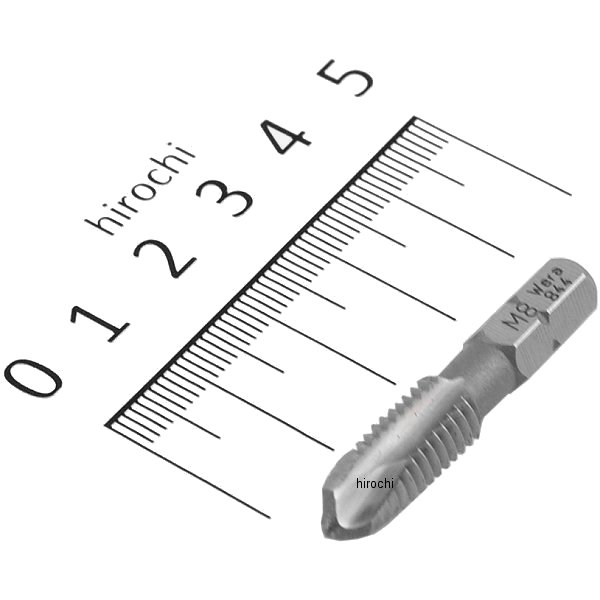 ●タップサイズ…M8×1.25●全長…40mm●六角対辺…1/4”（6.35mm）●材質…HSS●重量…8g電気ドリルと使用できます。000012214491楽天 HD店　