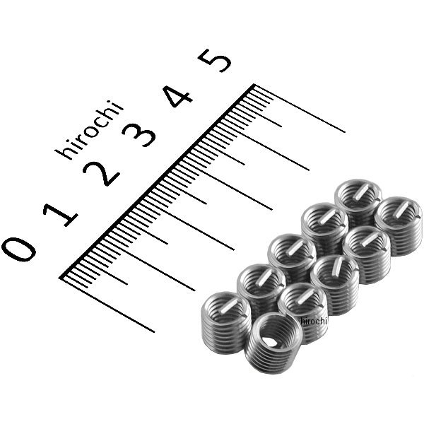 材質：ステンレス(SUS304)サイズ：M6-1.0全長：9mm入数：10個全長とは、穴にいれた時の長さです。 穴に入れる前の全長は表記サイズよりやや短くなります。下穴サイズはねじサイズ+0.3mmのドリルを使用してください。0000122...