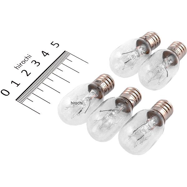 ●口金…E12ベース●サイズ…φ20×48mm●入数…5個●電圧…250V●消費電力…10W分配電盤、電飾用、表示灯用ランプ中ナツメ球ガラス球000012088534楽天 HD店　