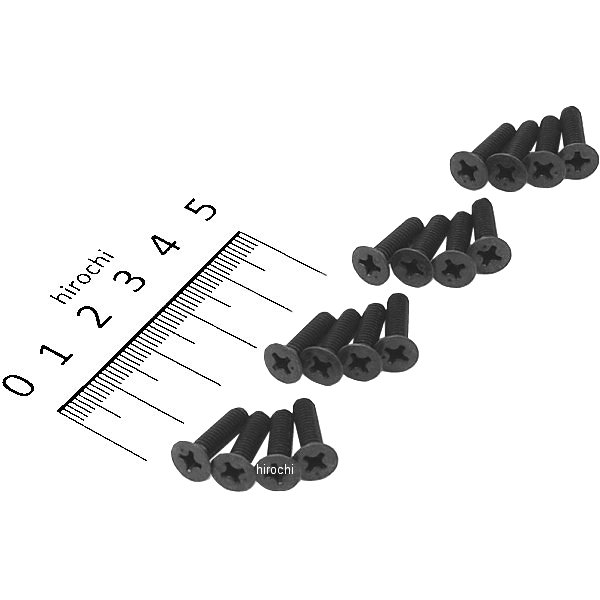 材質：ステンレス(SSブラックメッキ)サイズ：M4X15入数：16並目ねじ(+)皿頭000012265766 HD　