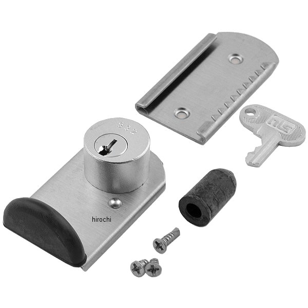 ●材質:本体・レール:SUS304、シリンダー部:真鍮●サイズ(mm):28×54●取り付け方:ネジ止め窓用補助ロックカギ1本付レール付き(調整不可)000012055954楽天 HD店　