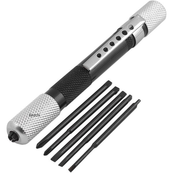 ●(+)ドライバービット…＃0・＃00●(-)ドライバービット…1.6mm・2.0mm・2.4mm●全長…125mm(ビット装着時)●ホルダーサイズ…φ11×97mm●ボディカラー…ブラックドライバーホルダーホルダー内にビットが収納できます...