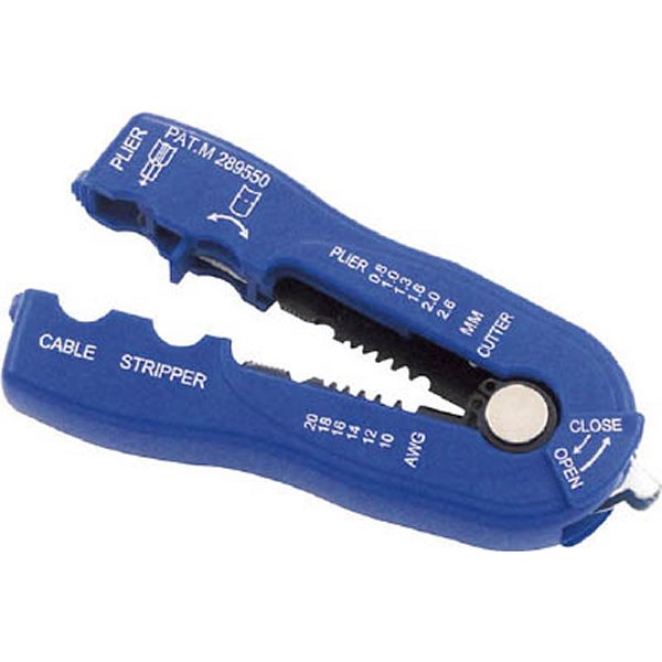 能力：ワイヤーストリッパー：0.8、1.0、1.3、1.6、2.0、2.6mm2（20、18、16、14、12、10AWG）ケーブルストリッパー：5.1から5.8mm2（4から3AWG）サイズ（mm）：45（W）X15（D）X117（H）重...