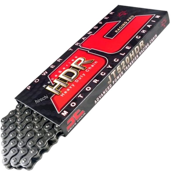 JT Chains チェーン スーパーコンペティション クリップタイプチェーンサイズ:520リンク数:118L・引張強度 8,114LBS/100LINKS当たりの重量 3.22 lb.・オフロード250cc以下・クリップリンク・O-リング...