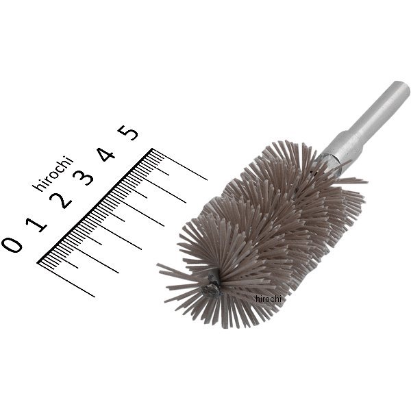 ●材質…ダイヤ混入研磨剤入ナイロン●軸径…6mm(段付シャンク)●ブラシ長…50mm●全長…110mm●最大回転数…800rpm●ブラシ径…30mm●粒度…＃320●線径…0.65mm000012201105 HD　