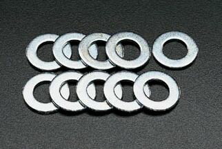 材質：鉄(ユニクロメッキ)内径X外径X厚み：19X36X2.6mm入数：10枚000012055421 HD　