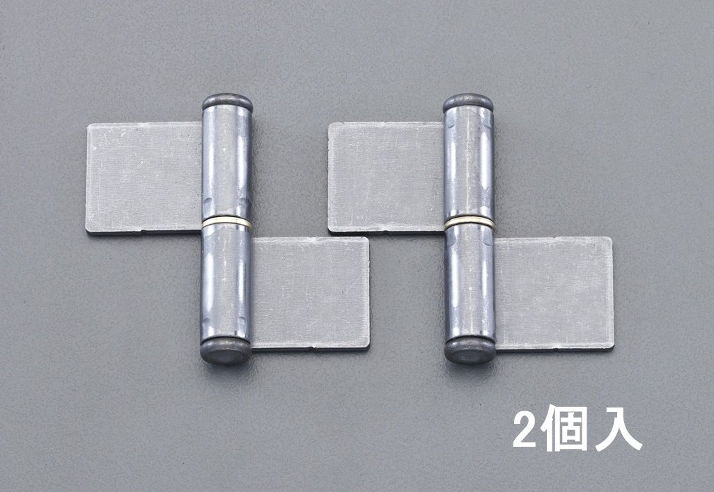 ●材質:鋼板●仕上げ:生地●サイズ(mm):A:76B:88C:3.4D:56.6E:15.8G(ピン径の概寸):9●重量（2個）:398g●入数:2個左勝手用溶接用鉄扉やフェンスなどに。000012243919楽天 HD店　