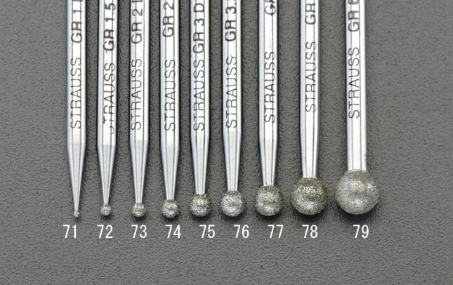 ●軸径…3mm●全長…45mm●砥粒…ボラゾン(CBN)●粒度…＃140●刃径…2.5mm000012089723楽天 HD店　