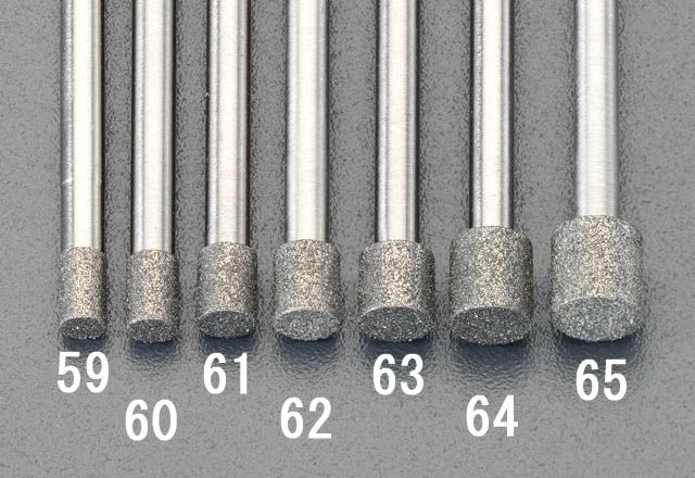 ●軸径…3.0mm●全長…50mm●粒度…＃120●刃径×刃長…3.5×5mm●最大回転数…80000rpm000012081175 HD　