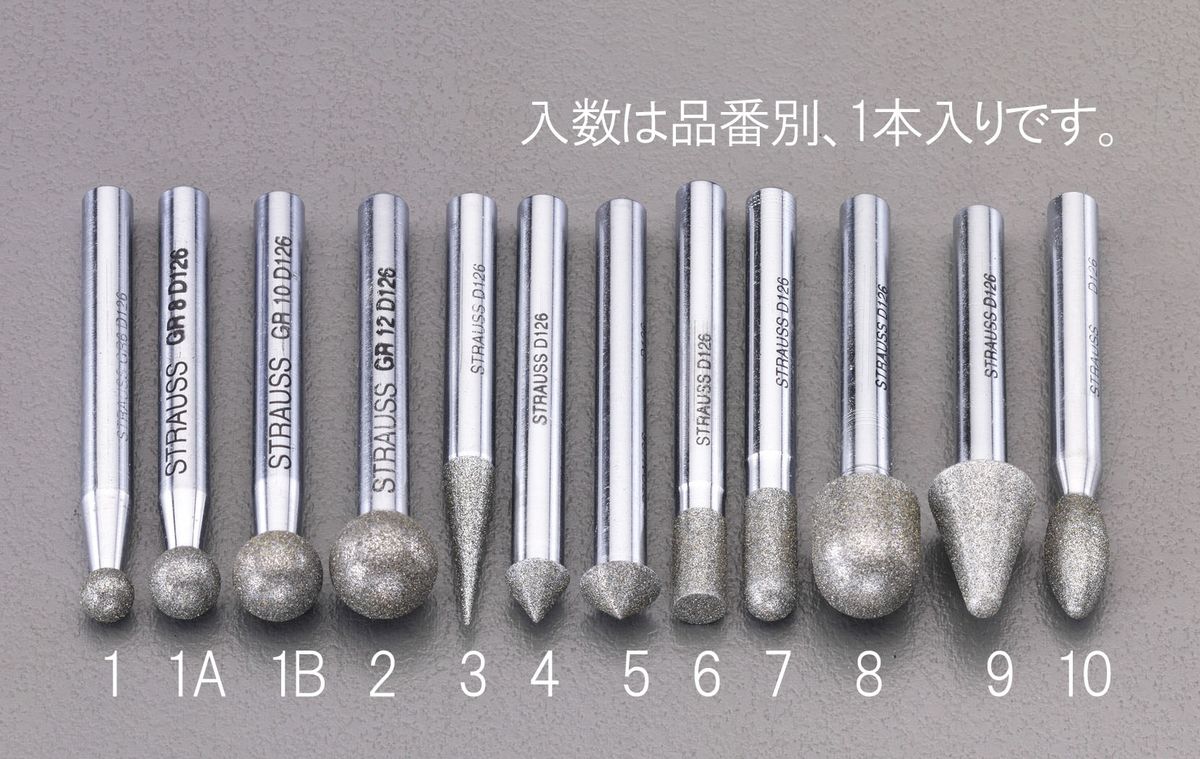 ●用途…ガラス、セラミック、超硬合金用●形状…ボール●刃径…12mm●軸径…6mm●全長…60mm●粒度…＃140●砥粒…ダイヤモンドパウダー●入数…1本入り000012037722楽天 HD店　