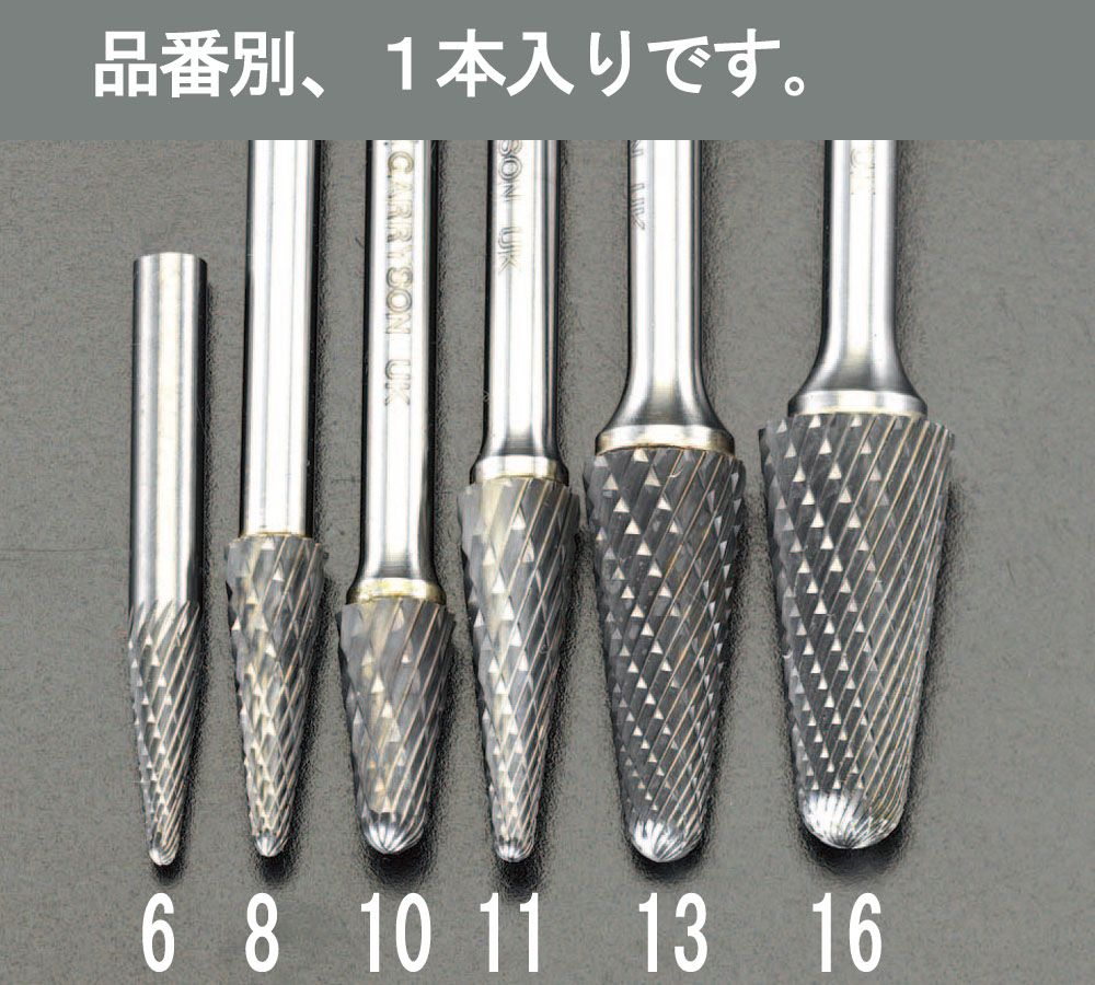 ●軸径…6mm●刃径…12mm●刃長…30mm●全長…75mm●材質…タングステンカーバイド●適合材質…一般鋼、銅合金、銅、鍛鋼、鋳鉄、ステンレス、ニッケル合金、チタニウム●刃形状…dカット(ダブル/ダイヤモンド)●入数…1本入り00001...