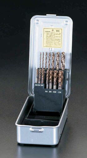 ●(セット内容)…●材質…コバルトハイス●総重量…約1kgタップサイズ：M3×0.5（2本）タップサイズ：M4×0.7（2本）タップサイズ：M5×0.8（2本）タップサイズ：M6×1.0（2本）タップサイズ：M8×1.25（2本）タップサイ...